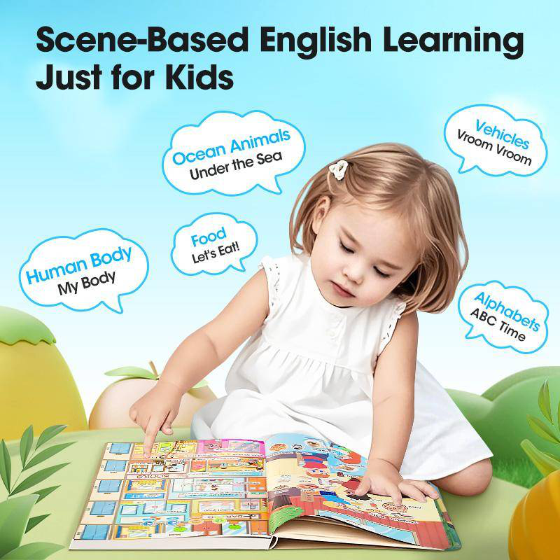 ️📚 Interactive English Learning Sound Book for Children – hotopmall